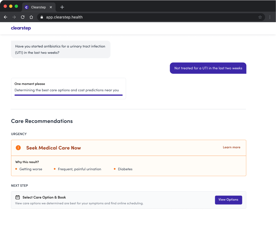 Clearstep: AI Chat Solutions for Healthcare